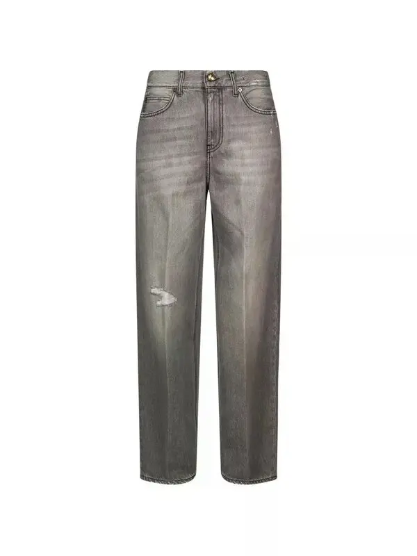 BRIGLIA 1949 Paris Distressed Faded Straight-leg Jeans
