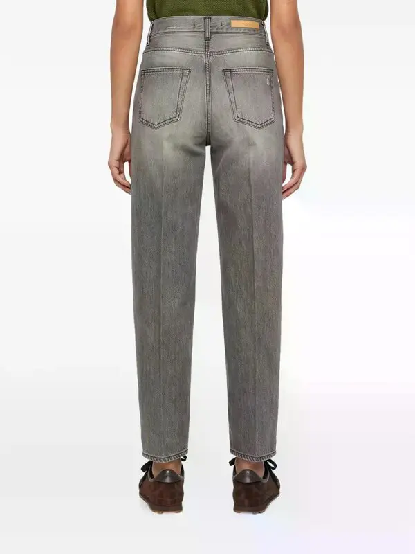 BRIGLIA 1949 Paris Distressed Faded Straight-leg Jeans