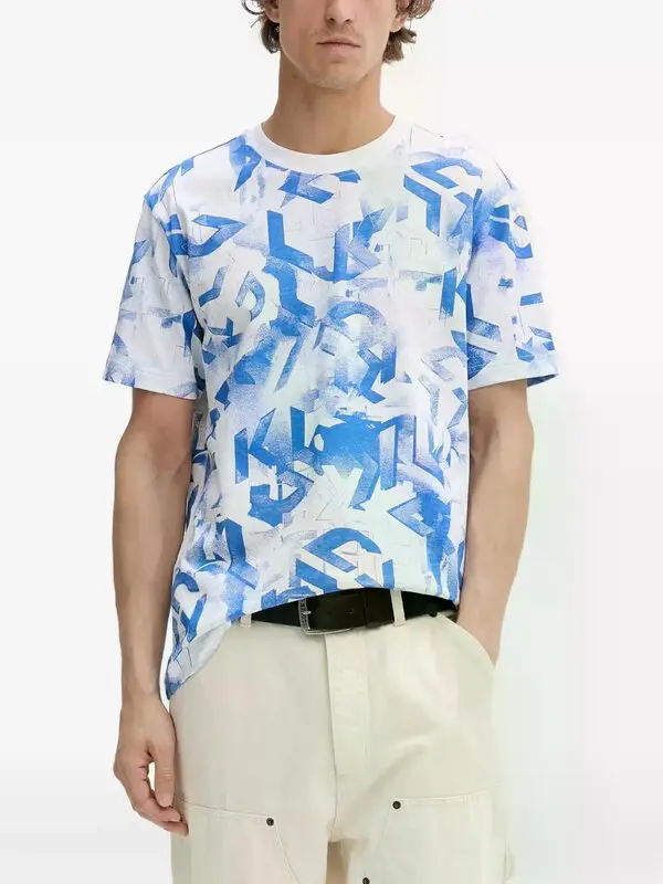 Karl Lagerfeld All-over Logo-print T-shirt