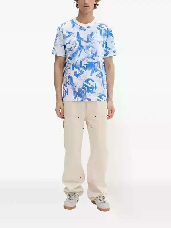 Karl Lagerfeld All-over Logo-print T-shirt