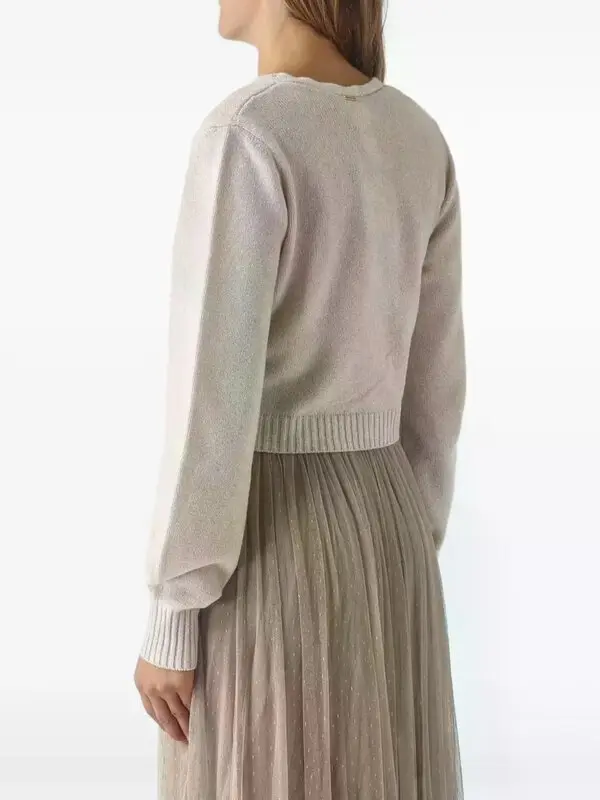 TWINSET Dual-use Wool Blend Sweater With Lurex