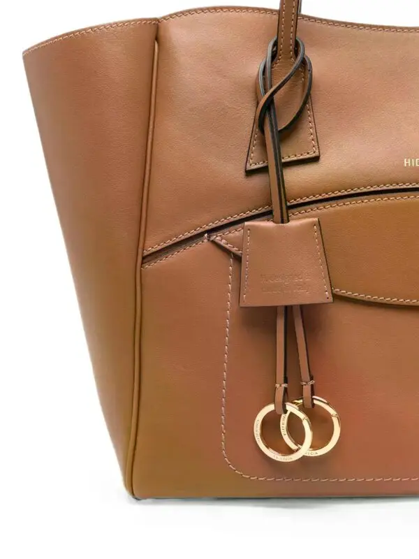 HIDESINS Logo-stamp Leather Tote Bag