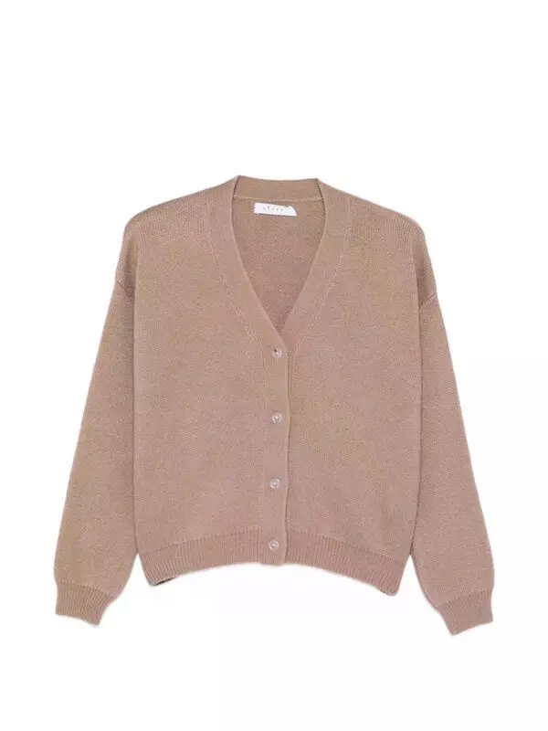 LISKA V-neck Button-up Cardigan