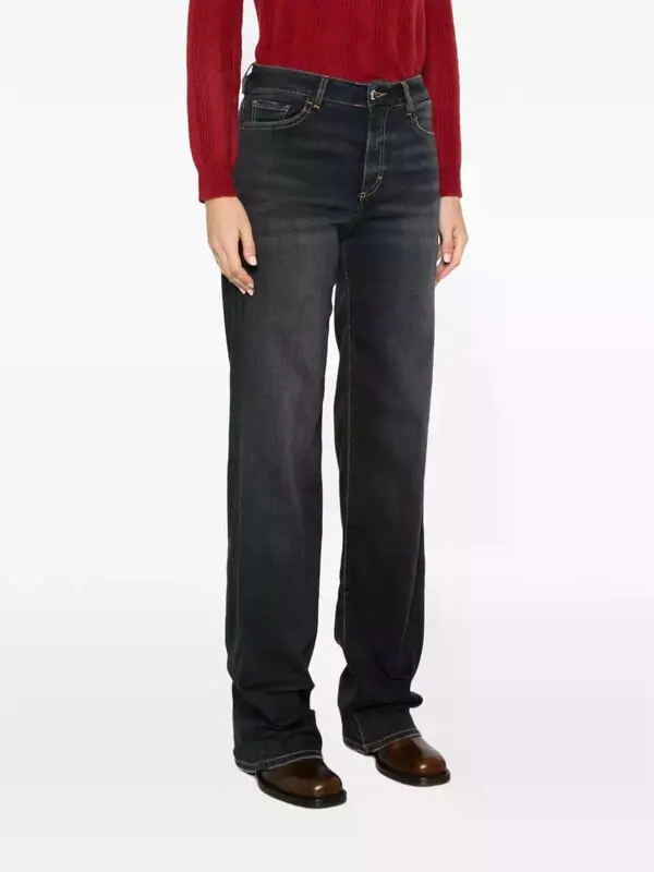ICON DENIM LOS ANGELES Joia Faded Straight-leg Jeans