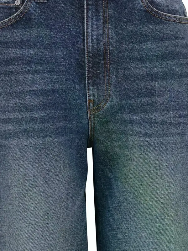 Khaite Wide-leg Whiskered Jeans