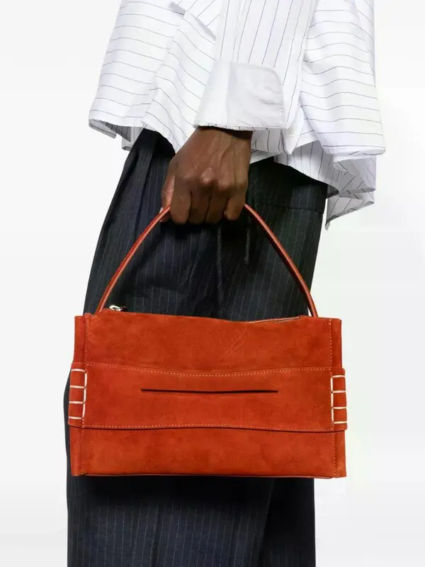 JW Anderson Whipstitch-detail Tote Bag - Orange