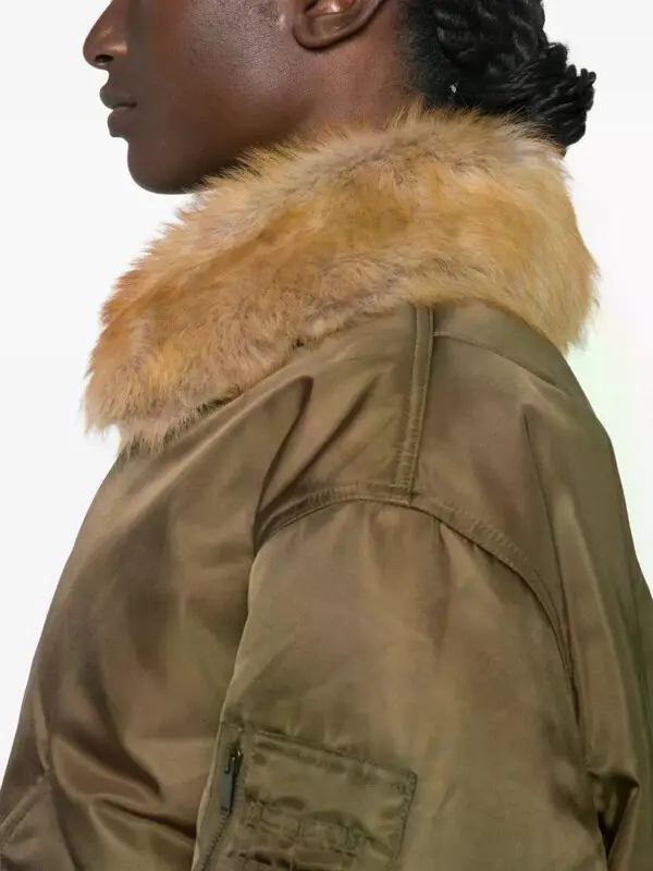 Saint Laurent Fur-collar Puffer Jacket
