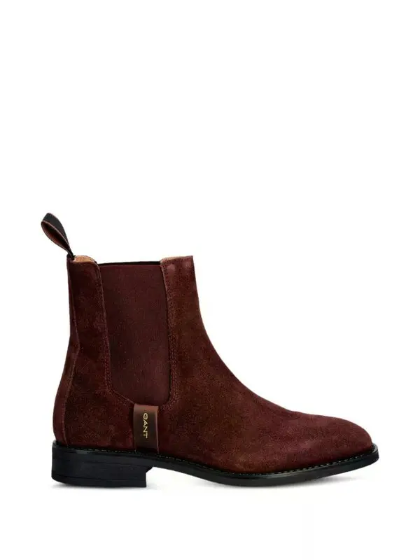Gant Suede Chelsea Boots - Red