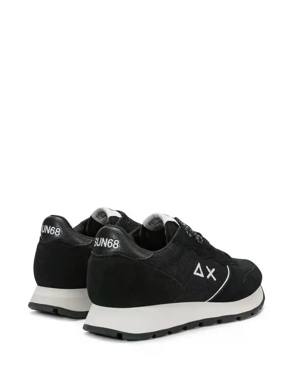 SUN 68 Ally Glitter Logo-embroidered Sneakers