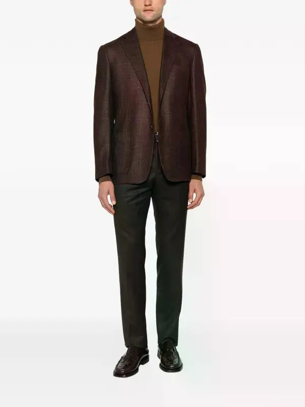 Corneliani Textured-finish Single-breasted Blazer