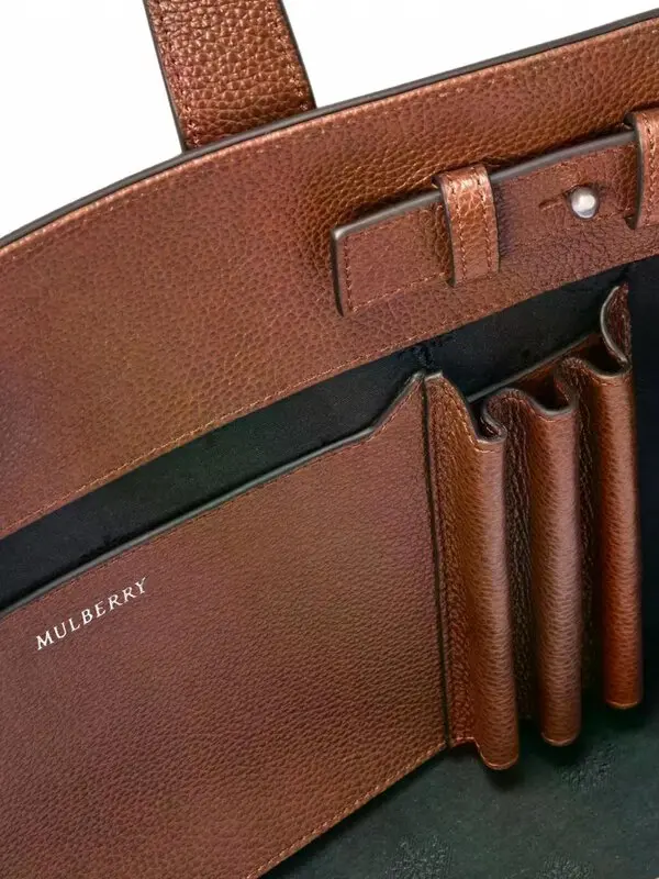 Mulberry Small Piccadilly Leather Tote Bag - Brown