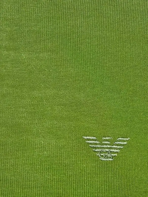 Emporio Armani Logo-embroidered Elbow-patch Sweater