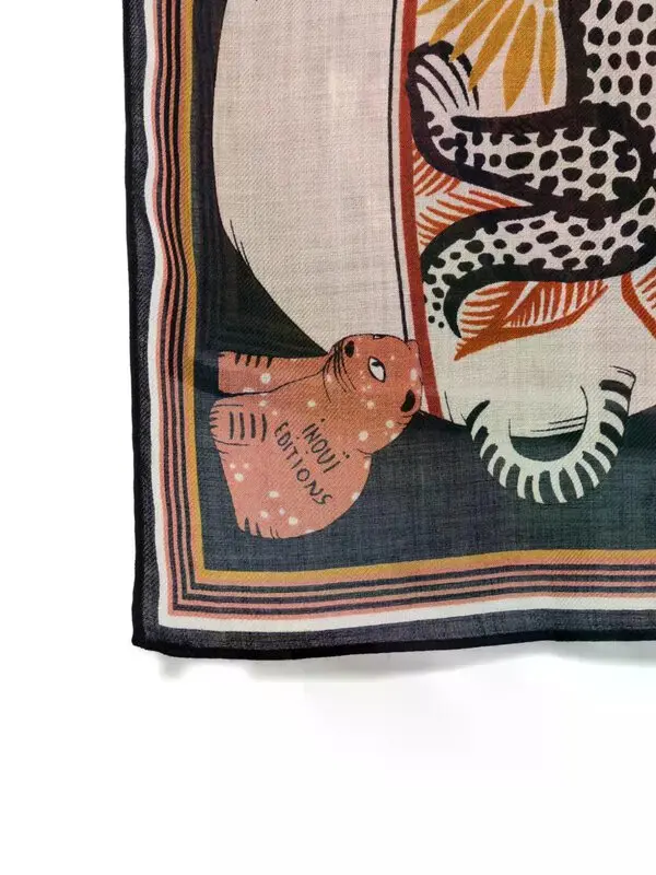 INOUI EDITIONS Graphic-print Scarf