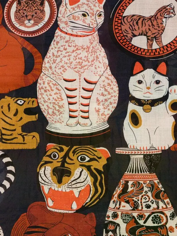 INOUI EDITIONS Graphic-print Scarf