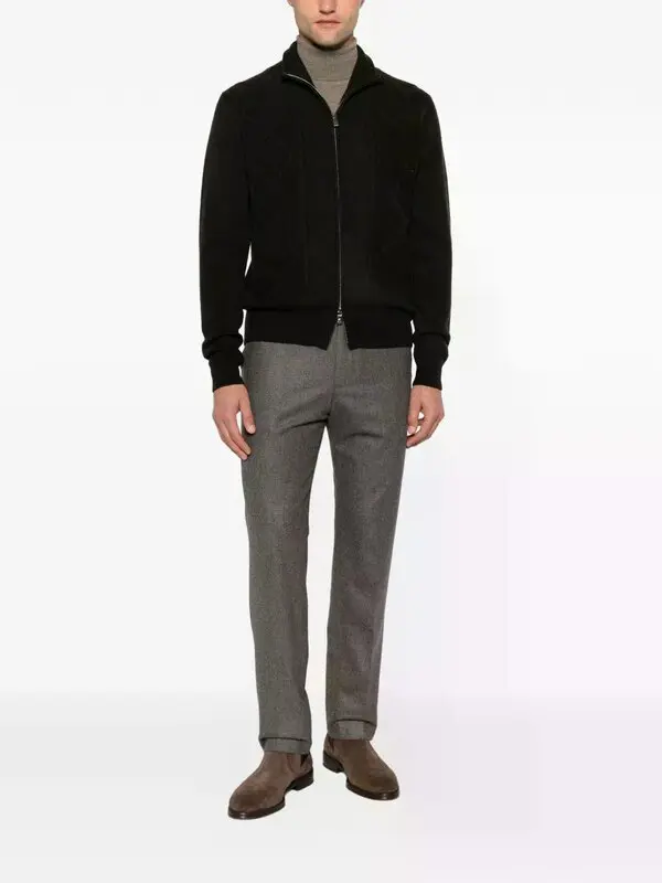 Corneliani Drawstring Virgin Wool Trousers