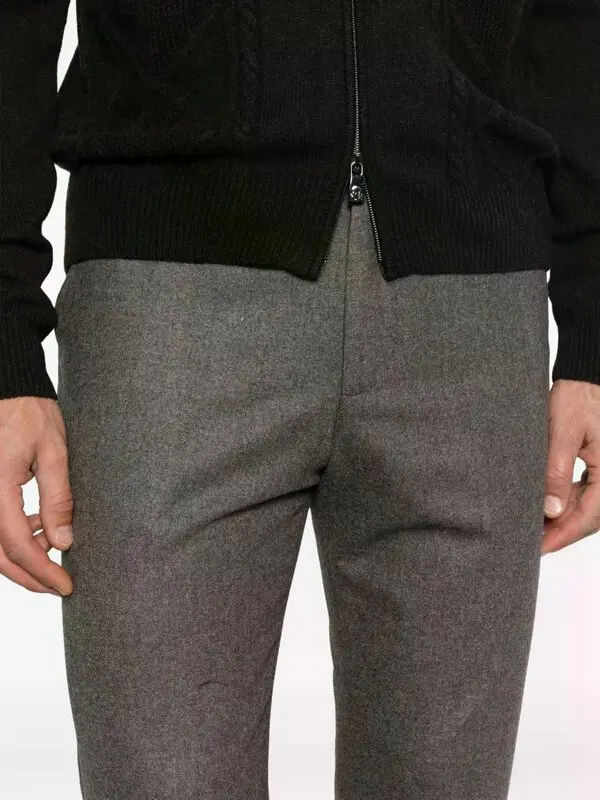 Corneliani Drawstring Virgin Wool Trousers