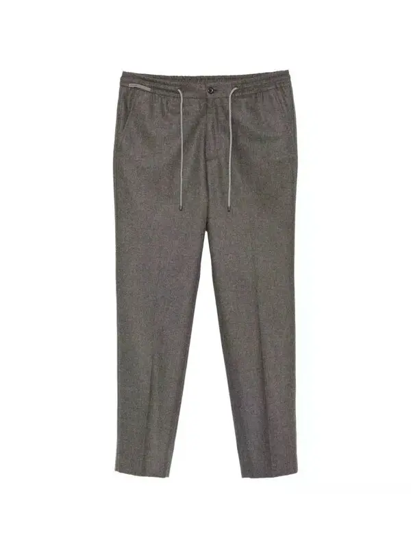 Corneliani Drawstring Virgin Wool Trousers
