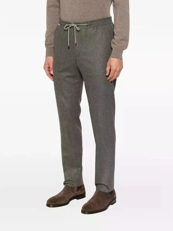 Corneliani Drawstring Virgin Wool Trousers