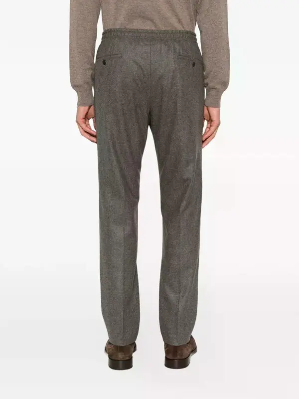 Corneliani Drawstring Virgin Wool Trousers