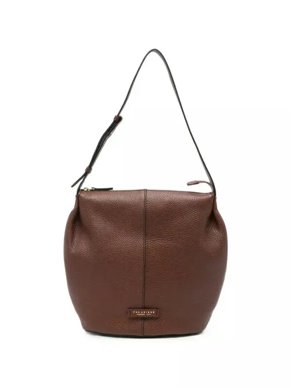 THE BRIDGE Pebbled-leather Shoulder Bag