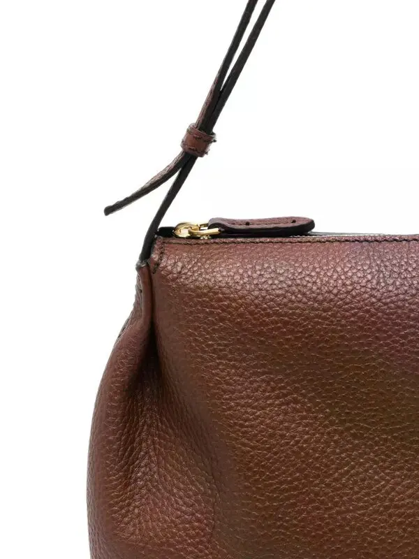 THE BRIDGE Pebbled-leather Shoulder Bag