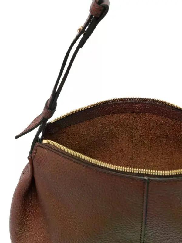 THE BRIDGE Pebbled-leather Shoulder Bag