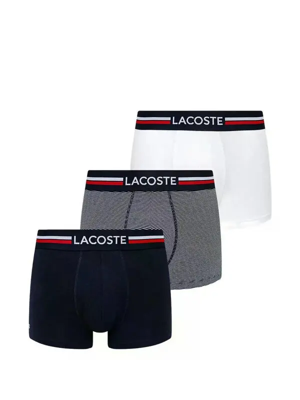 Lacoste Logo-waistband Trunks - Blue