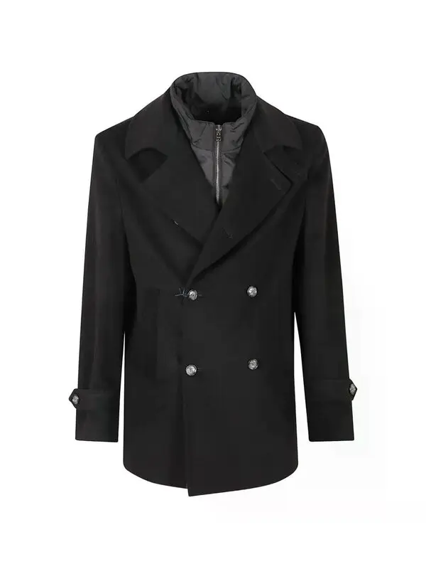 BARBA NAPOLI Double-breasted Layered Coat