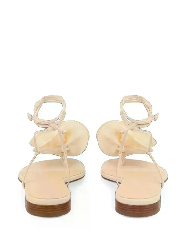 Magda Butrym Silk Flower Tie-fastening Sandals