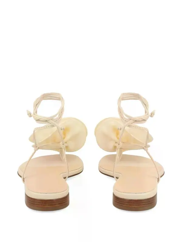 Magda Butrym Silk Flower Tie-fastening Sandals