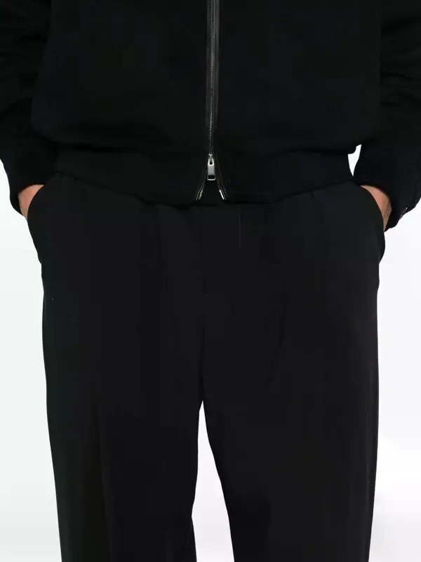 Giorgio Armani Pleated-front Elasticated-waistband Trousers