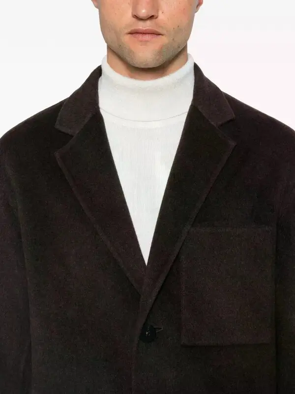 DUNO Single-breasted Wool Coat