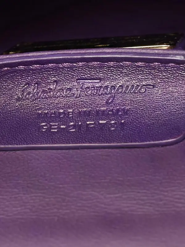 FERRAGAMO Sofia Star-embellished Handbag - Purple