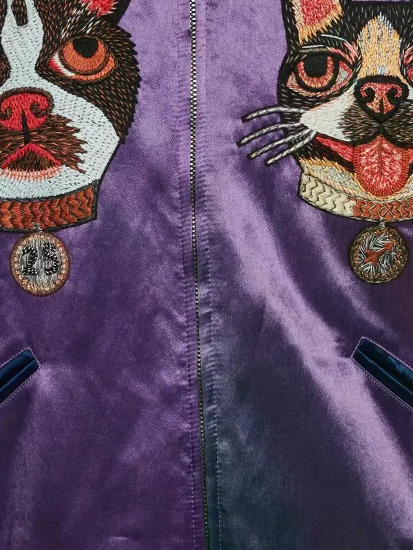 Gucci 2018 Bosco & Orso Embroidered Bomber Jacket