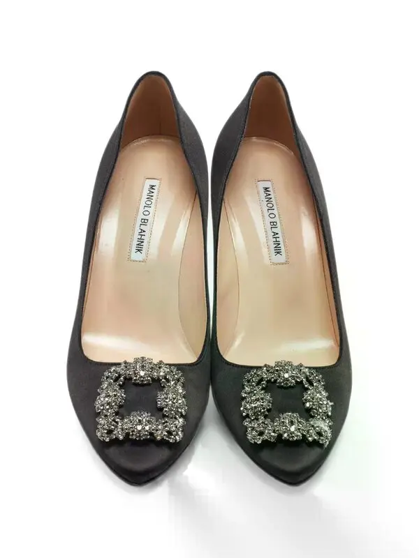 Manolo Blahnik Hangisi Buckle Pumps