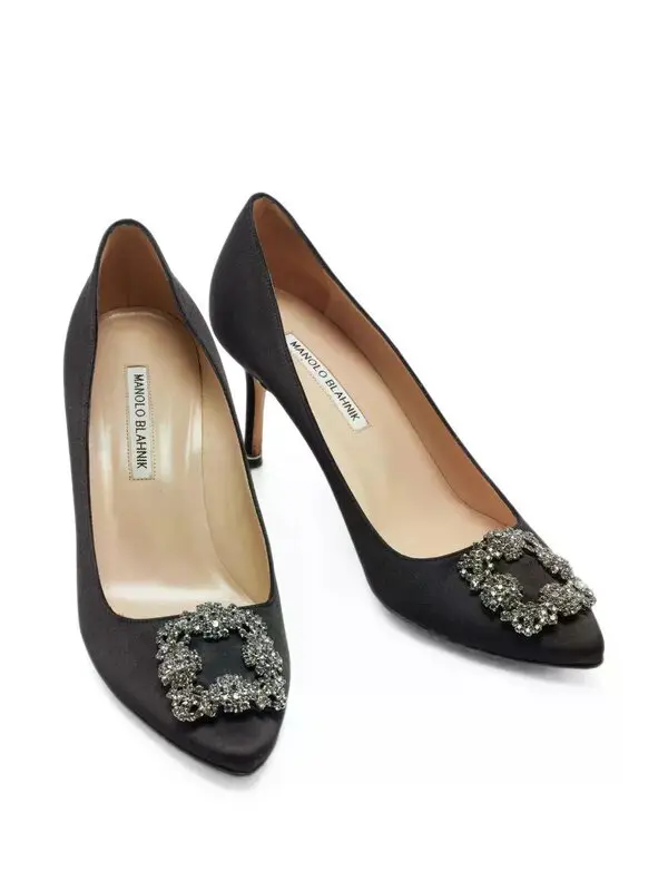 Manolo Blahnik Hangisi Buckle Pumps