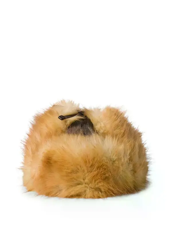 Miu Miu Technical Fabric And Faux Fur Trapper Hat