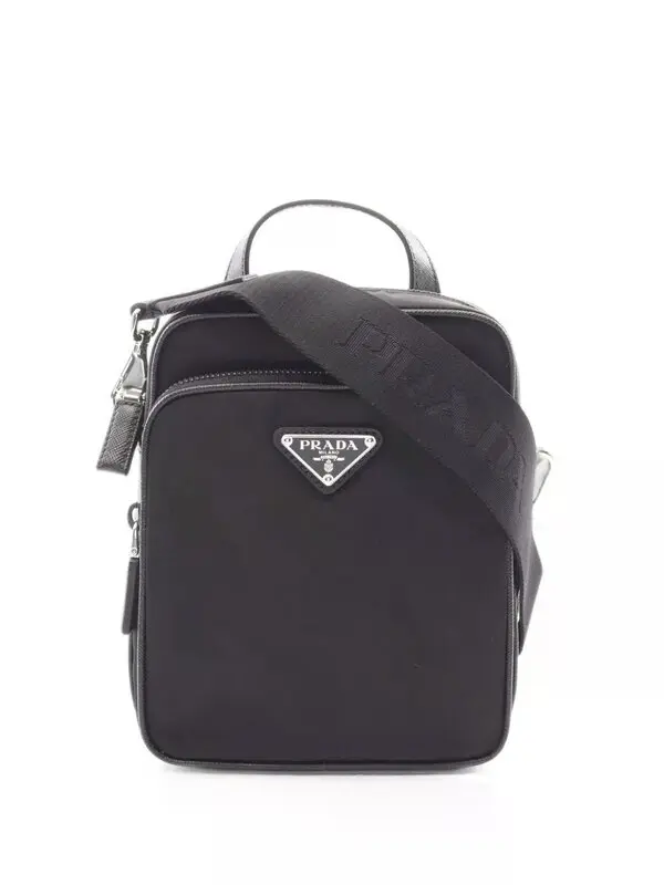 Prada 2020s Tessuto Saffiano Handbag - Black
