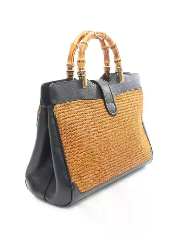Gucci Dahlia Gg Marmont Bamboo Tote Bag