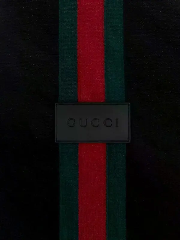 Gucci Web-stripe Logo-patch Scarf