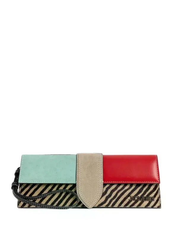 Jacquemus Patchwork Zebra-print Clutch Bag