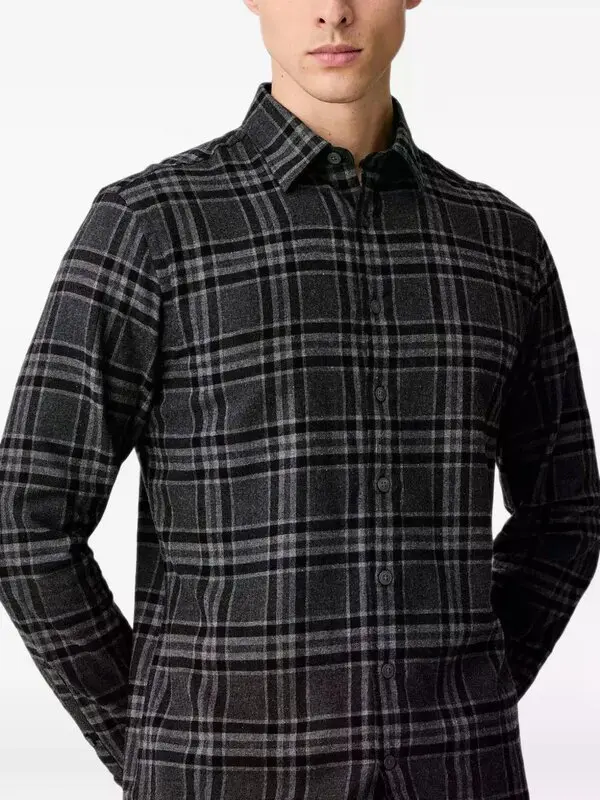 LINDBERGH Check-print Long-sleeve T-shirt