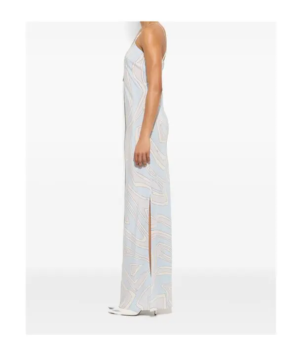Emilio Pucci Labirinto-print Crêpe De Chine Dress