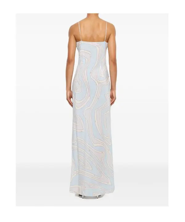 Emilio Pucci Labirinto-print Crêpe De Chine Dress