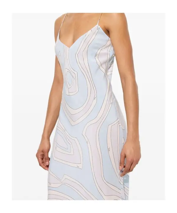 Emilio Pucci Labirinto-print Crêpe De Chine Dress