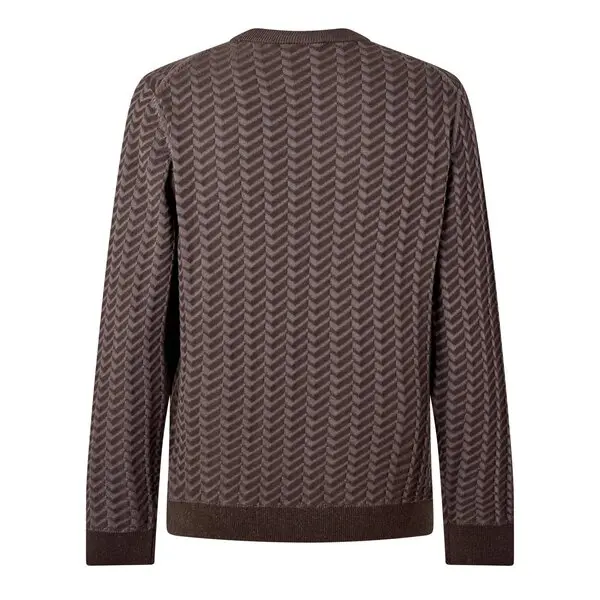 Hugo Boss Herringbone Crew Neck Sweater
