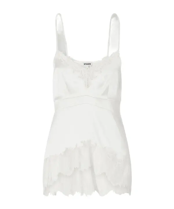 Staud Lina Lace-trimmed Ank - No