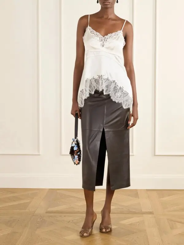 Staud Lina Lace-trimmed Ank - No
