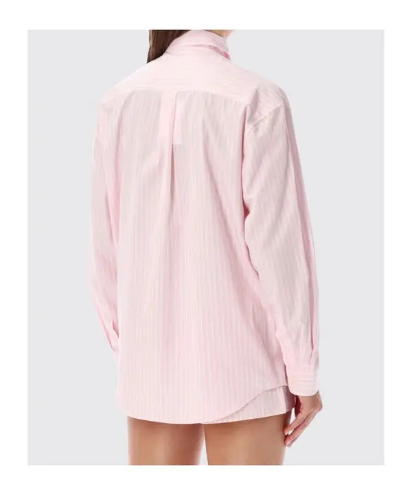 SPORTY  RICH Sporty Rich Oversized Striped Shirt