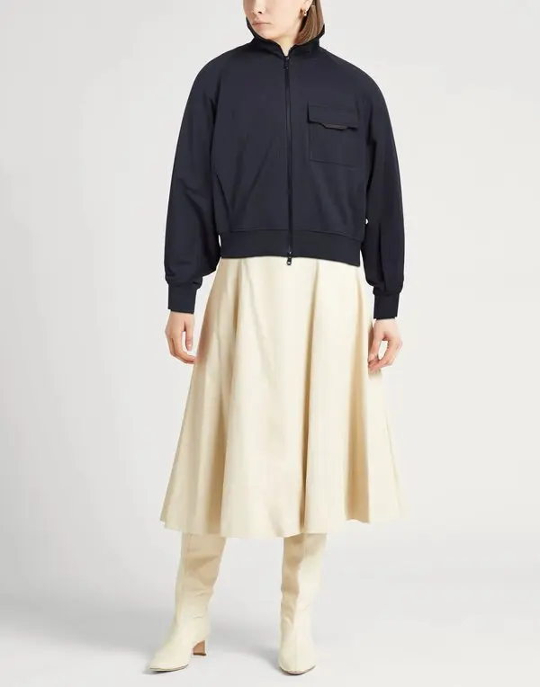 Brunello Cucinelli Solid-color Fleece Long-sleeve Top